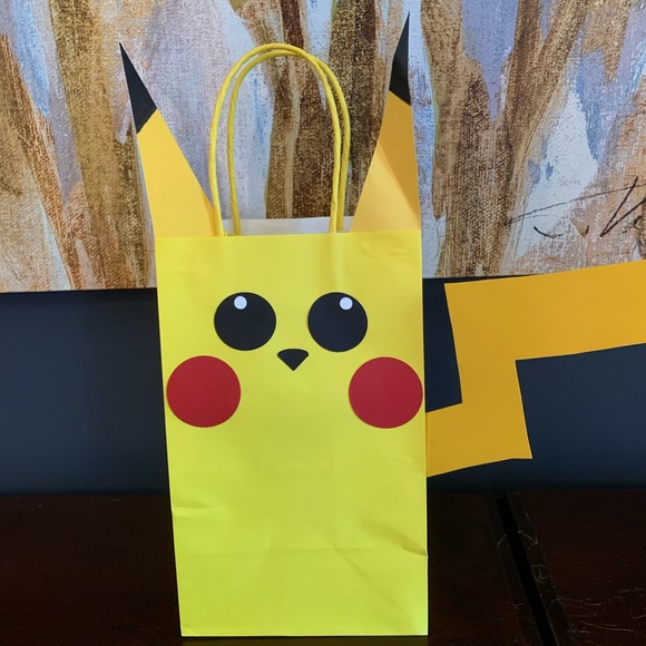 Homemade | Party Supplies | Pikachu Pokmon Gift Bags | Poshmark